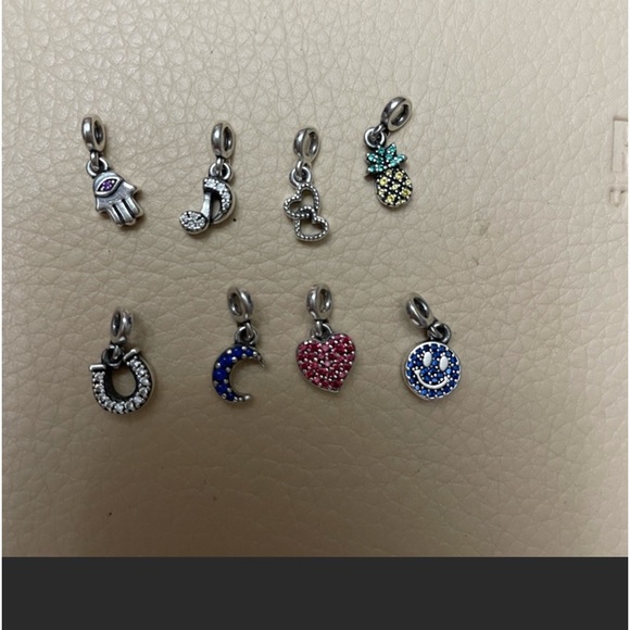 Pandora | Jewelry | Pineapple Mini Charm And Blue Smile Face Only ...